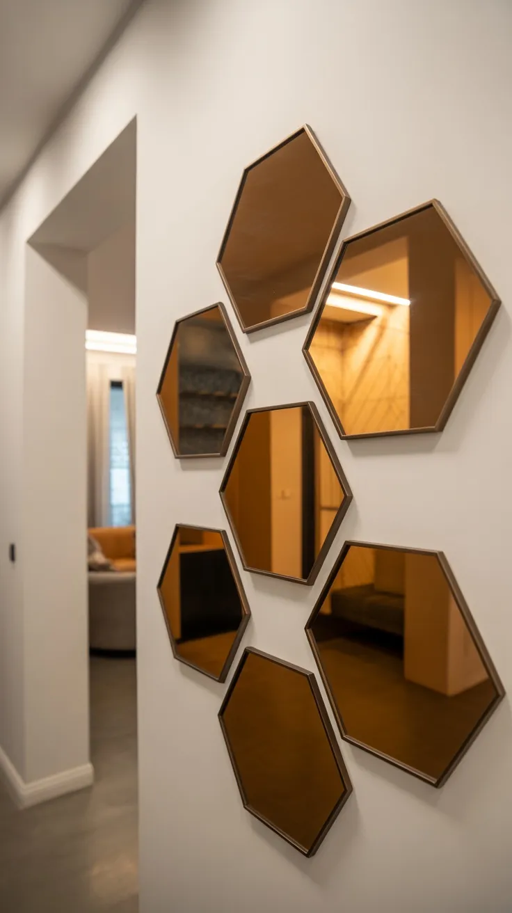 20+ Hexagon Mirror Wall Ideas — Stylish Decor Inspirations to Transform ...