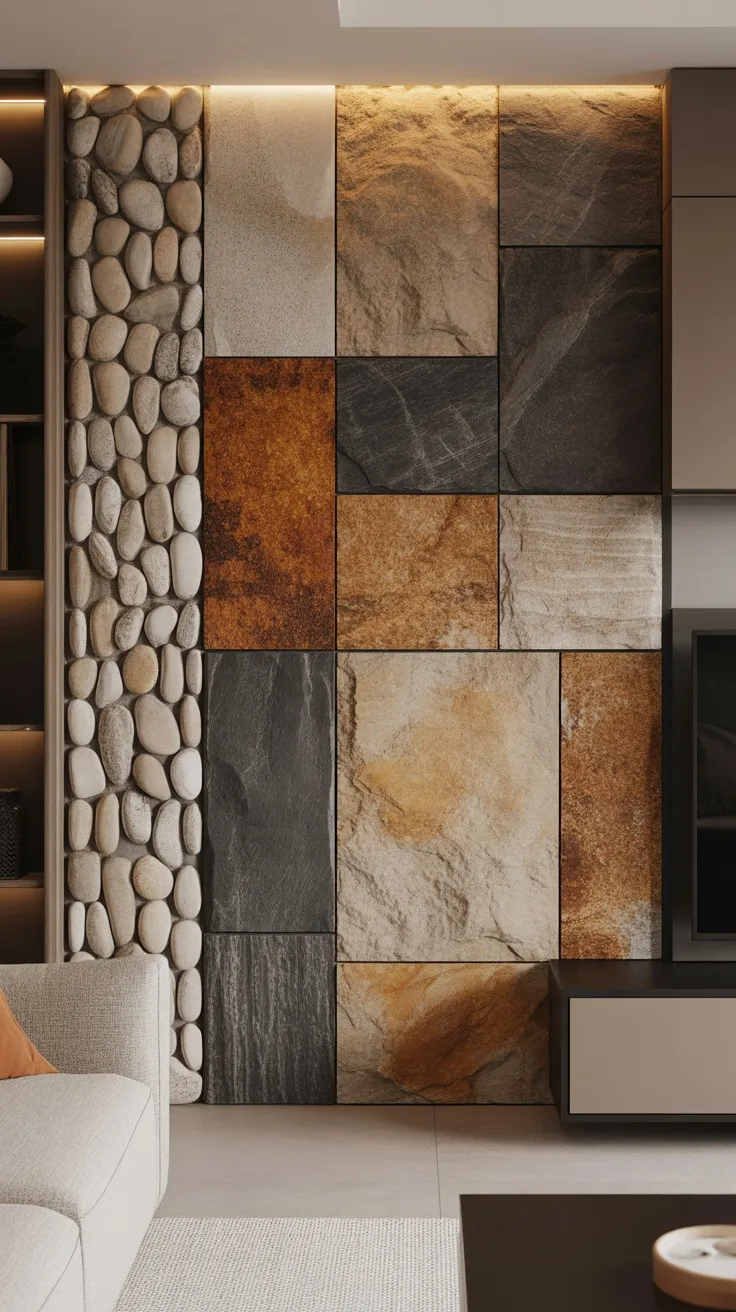 20+ Modern Stone Wall Decor Ideas That Instantly Transform Any Room