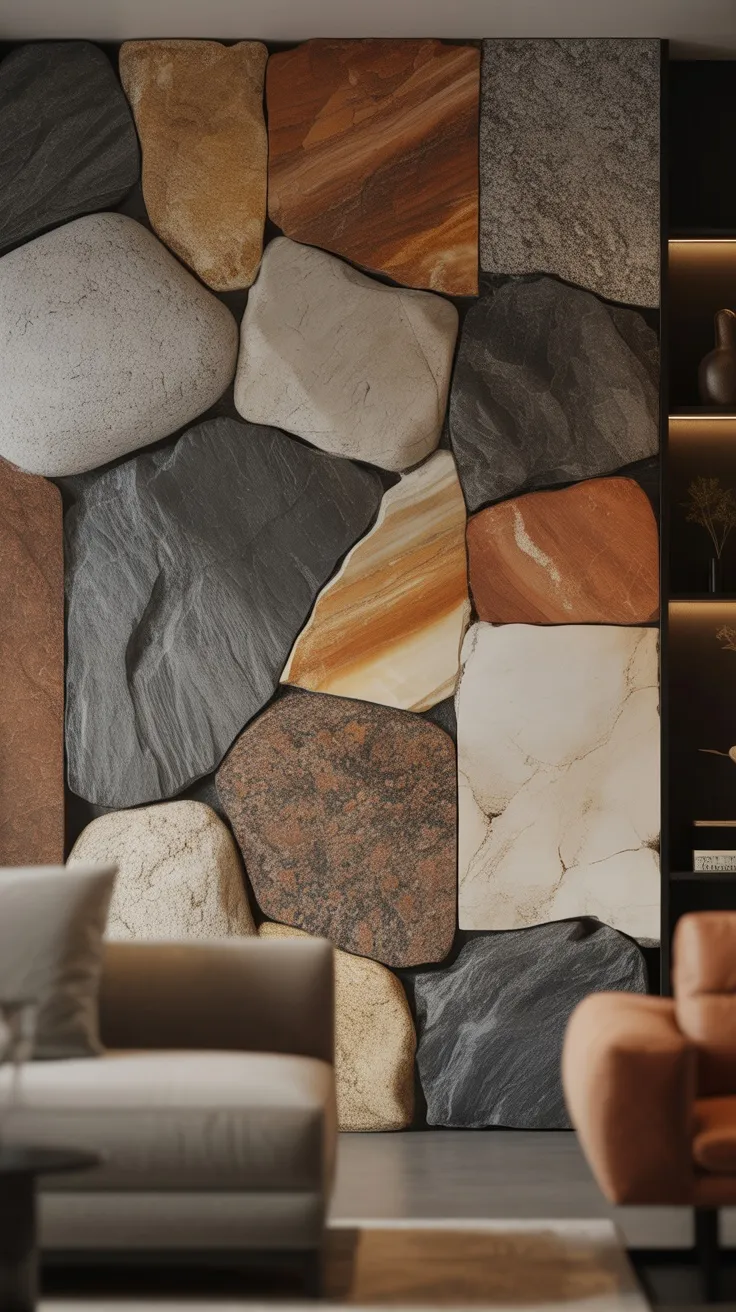 20+ Modern Stone Wall Decor Ideas That Instantly Transform Any Room